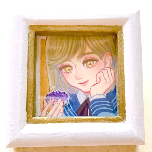 ミニ額原画【ぼくのお気に入り】 - アトリエNanami - BOOTH