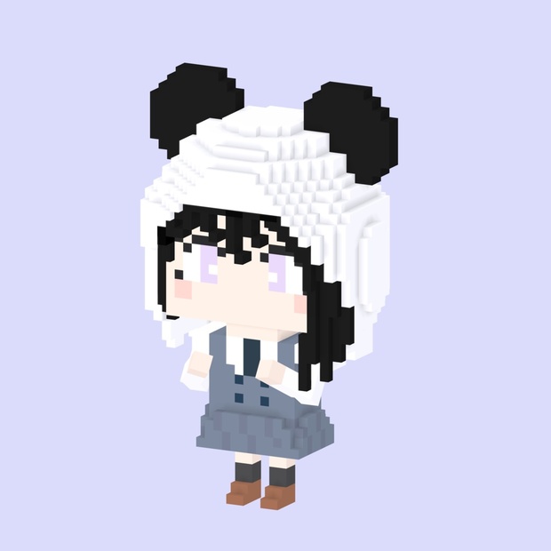 ナツキ #01（Fuhua Voxel Fanart） - tenpapa shop - BOOTH
