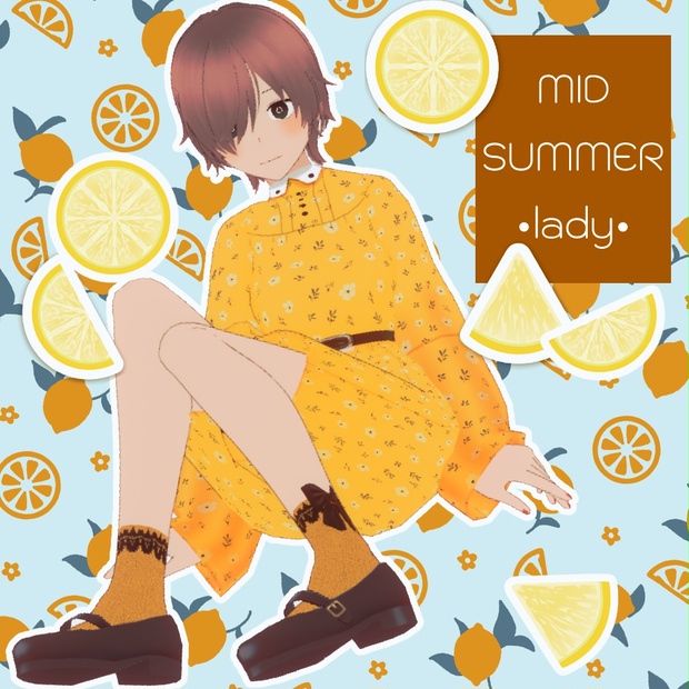 VROID FREE DRESS [midsummer lady] - VinceDes_updated.shop - BOOTH