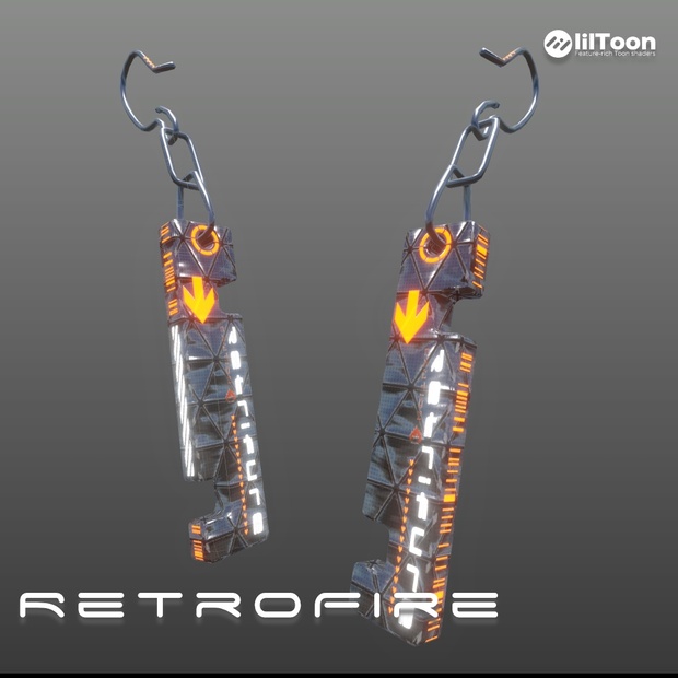 3Dモデル「Retro fire」PB対応 カラバリ6色有 - 頭脳派ゴブリン - BOOTH