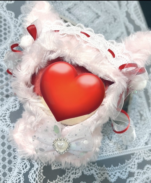 ネコ耳フード付きケープ(グレー) - R-CHU - BOOTH