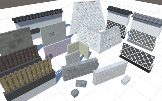 フェンス・塀セット（日本）2 - lyohm(リオム) - BOOTH