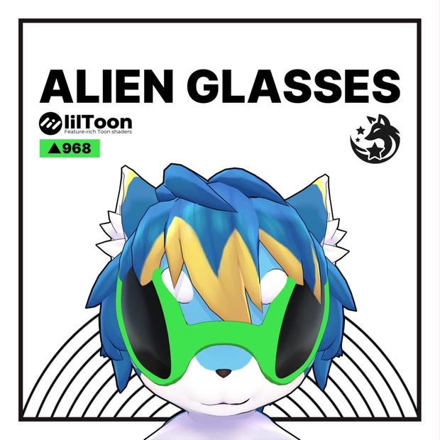 Alien Glasses (왹져 안경) [VRCHAT Props] - KemoTale - BOOTH