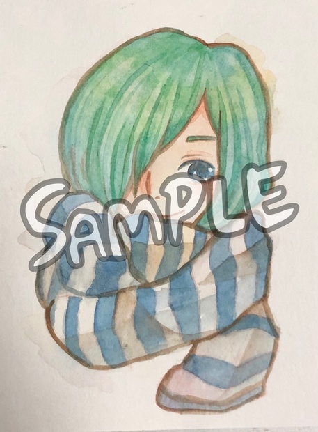 原画【緑髪】 - 6-anzu-3 - BOOTH