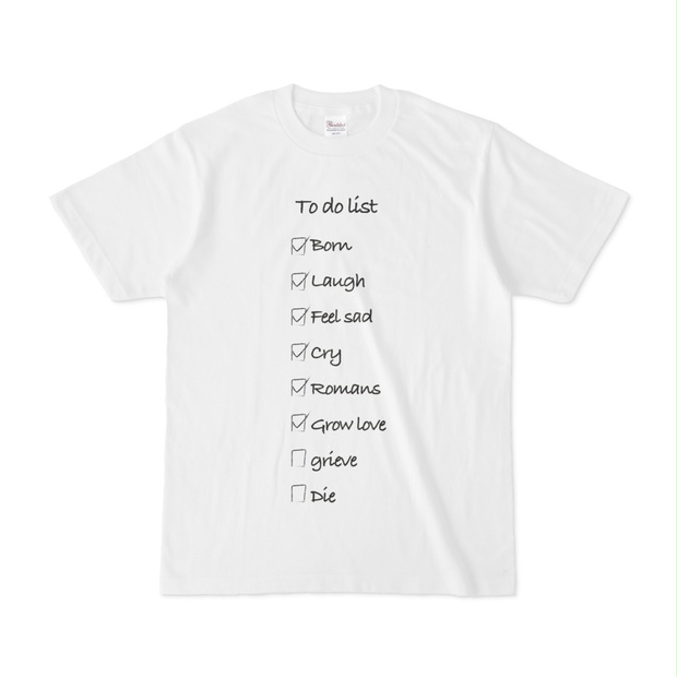 To do list T-Shirt White - M.C.A. - BOOTH