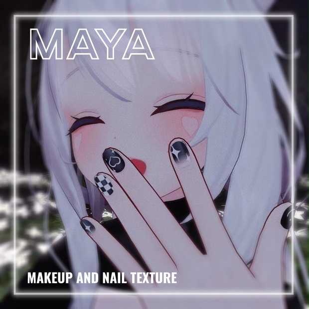 【舞夜 Maya】makeup and nail texture - kraone - BOOTH