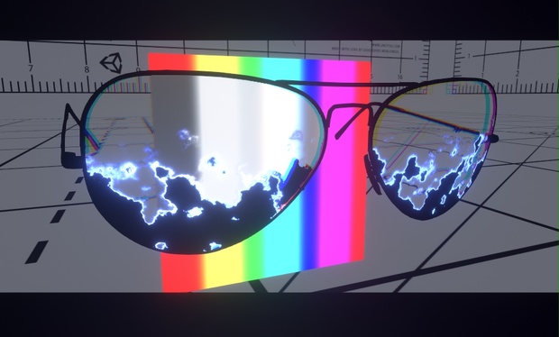 VRChat Burning glasses shader 1.11 - dopestaff - BOOTH