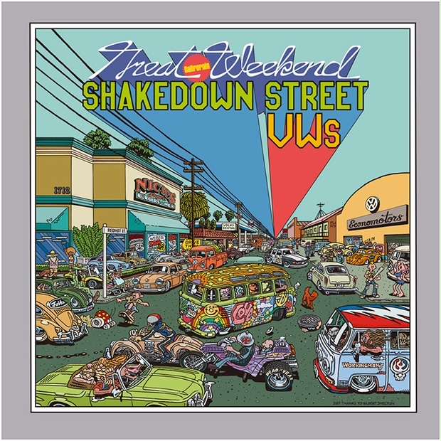 Shakedown Street VWs - The Great Weekend (A3ポスター) - redhotdrive - BOOTH