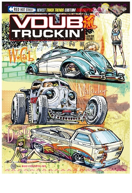 Vdub Truckin Magazine (A3ポスター) - redhotdrive - BOOTH