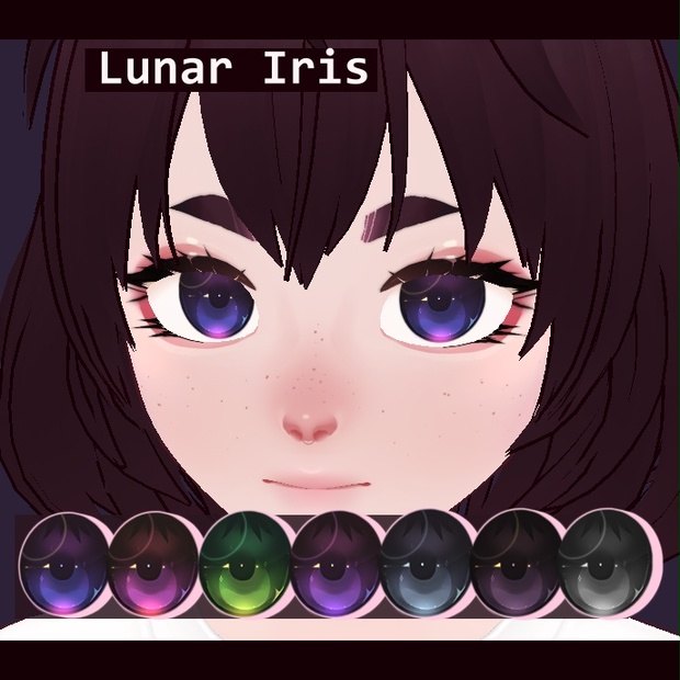 Lunar Iris - VRoid Eye Textures - mooshibee - BOOTH
