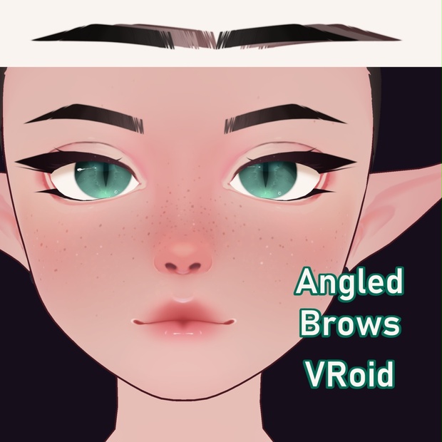 Angled Brows - VRoid - mooshibee - BOOTH