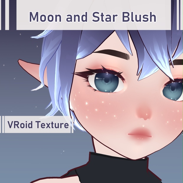 Moon and Star Blush - VRoid Cheek Texture - mooshibee - BOOTH