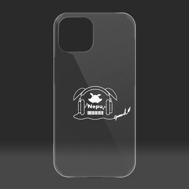Nepu クリアiPhoneケース【ロゴ/白】 - Nepu Official Shop - BOOTH