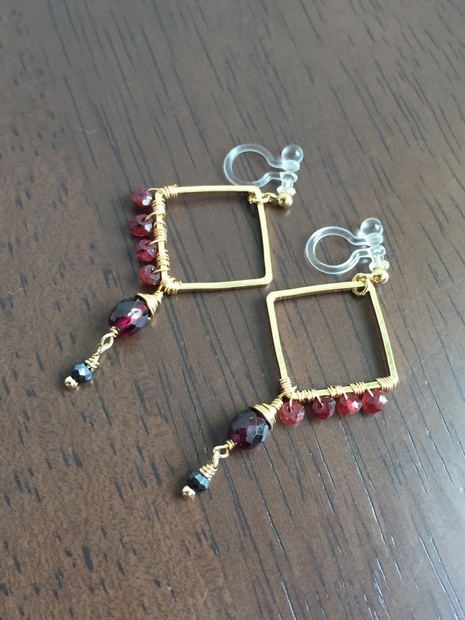 【加州清光】イメージノンホールピアス【天然石】 - Sheena - BOOTH