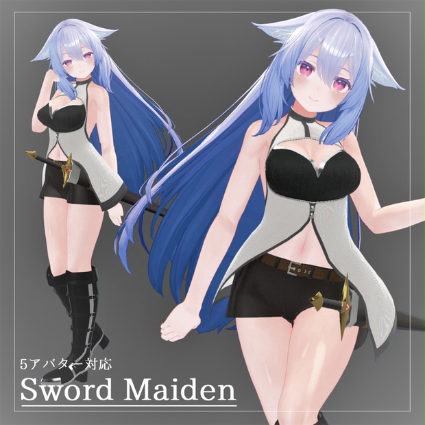 【5アバター対応】Sword Maiden - EnergyBird - BOOTH