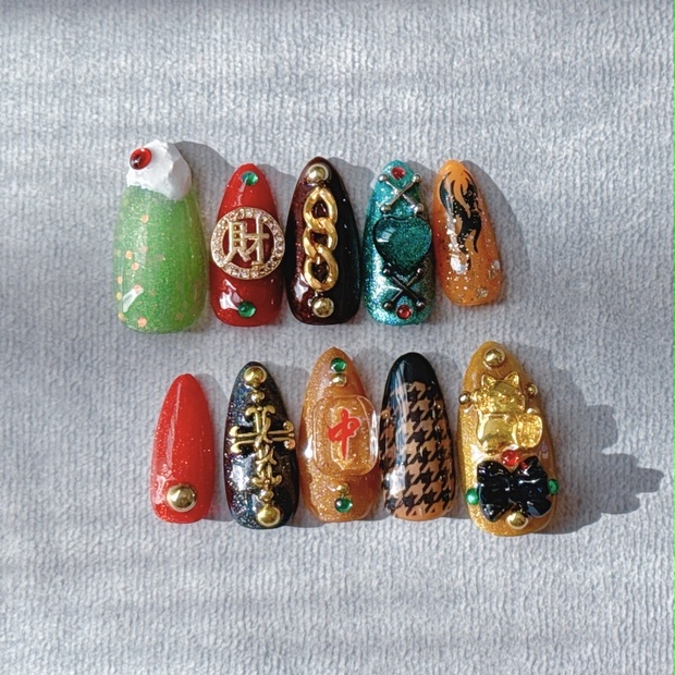 ＜ヒプノシスマイク＞ 白膠木簓 どついたれ本舗 イメージネイルチップ - sksk-nail - BOOTH