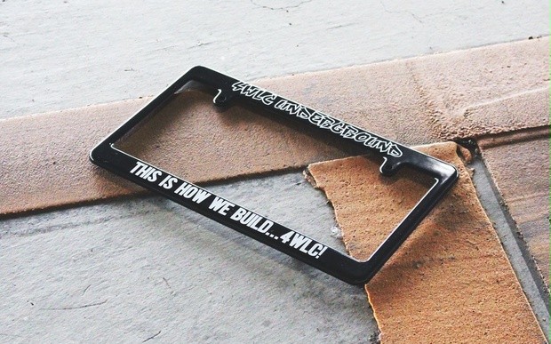 4WLC Underground License Plate Frame - 4WLC Store - BOOTH
