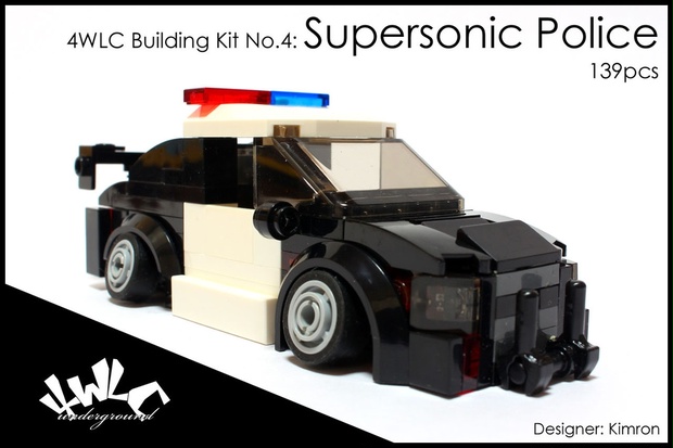 4WLC Building Kit No4: Supersonic Police - 4WLC Store - BOOTH