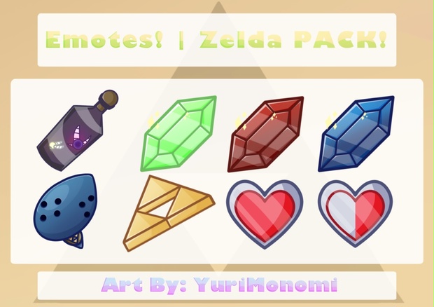 ZELDA PACK! | EMOTES PACK! - Kawaii Access - BOOTH