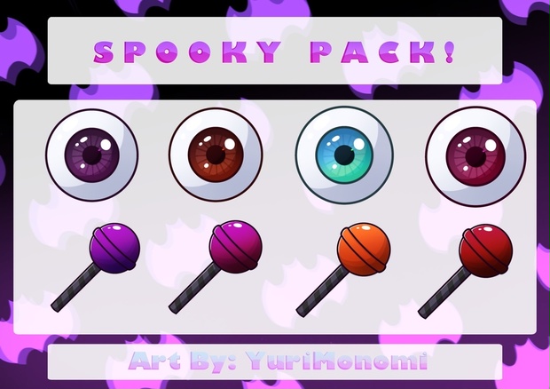SPOOKY EMOTES! | EMOTES PACK! - Kawaii Access - BOOTH