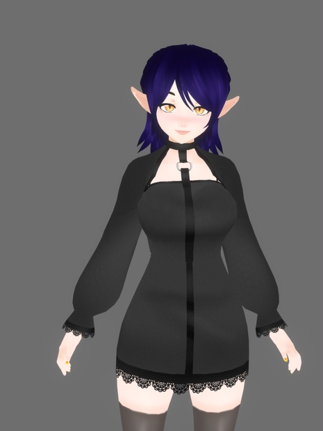 VRoid -- Gothic Dress - FeliKitty - BOOTH