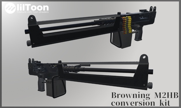 【3Dモデル】Browning M2HB conversion kit - Hephaistools - BOOTH