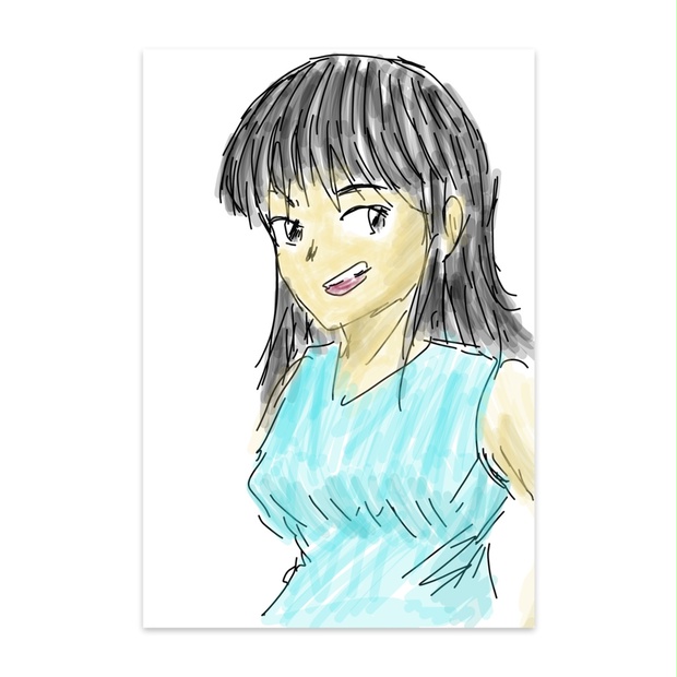 ポストカード女2 - 籠球軍 - BOOTH