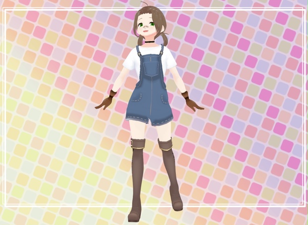 Overalls Vroid Custom Item Female - 𝕋𝕦𝕓𝕖𝕣 𝕍𝕒𝕦𝕝𝕥 - BOOTH