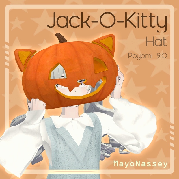 Jack-O-Kitty Hat (VRChat) - mayonassey - BOOTH