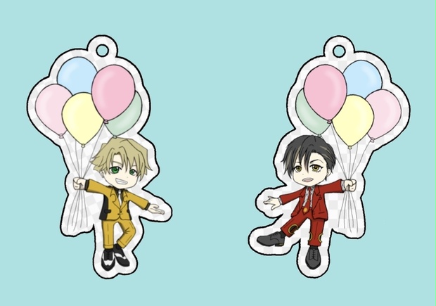 アクリルキーホルダー 風船フィンver. &クリスver.セット - LOV(ib)E - BOOTH