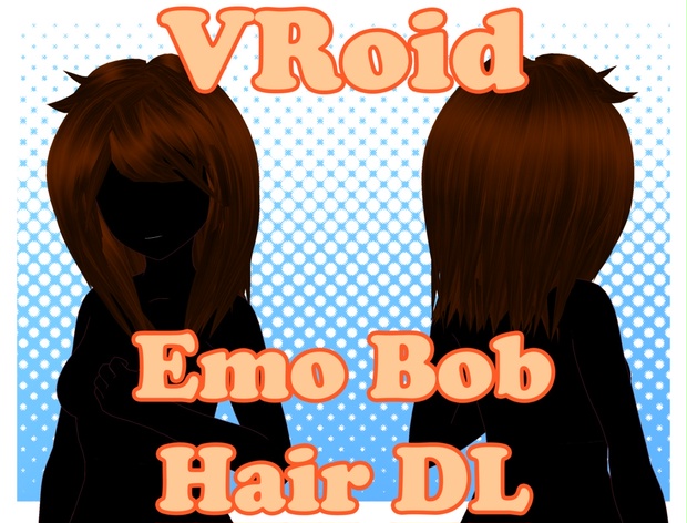 [VRoid Studio-MMD] Emo Bob Preset DL - Zebracorn-chan - BOOTH