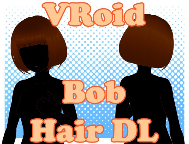 [VRoid Studio-MMD] Bob Hair #2 Preset DL - Zebracorn-chan - BOOTH