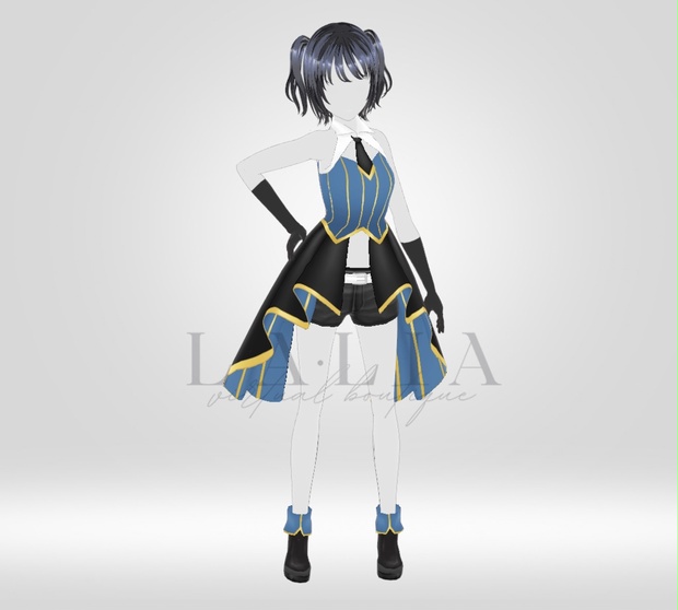 【VRoid正式版】Rei Set (ブルーアイドル衣装|Blue Idol Costume) - LA LIA - BOOTH