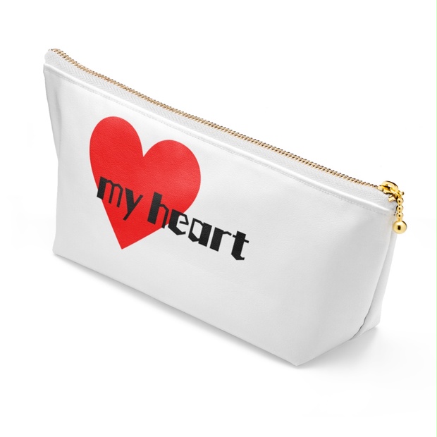 ポーチ myheart - きみどり 緑とオレンジ - BOOTH