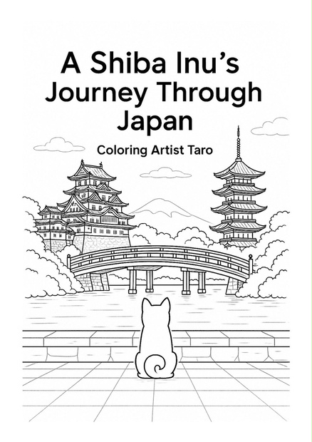 [Coloring Book PDF] A Shiba Inu’s Journey Through Japan (Family Pack ...