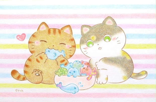 メモとモモ 正反対の2匹 - memo&momo - BOOTH