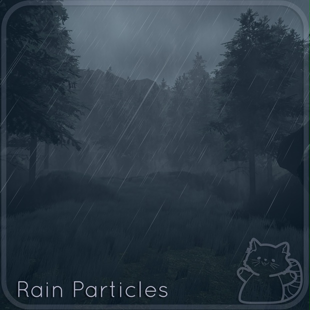 Unity/VRChat Rain Particles - ReddPanda - BOOTH