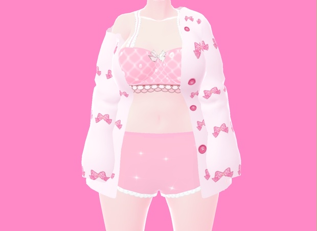 【VROID 】FREE Bow Sweater ୨୧ - princesaboutique - BOOTH