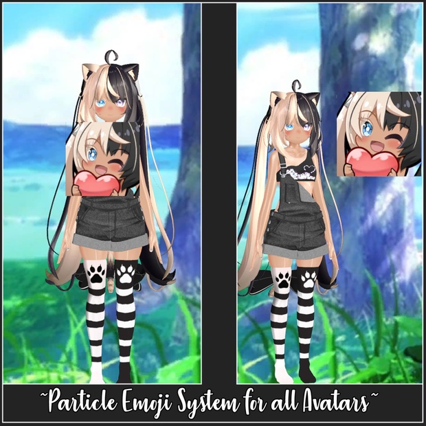 Particle Emoji System for all Avatars | すべてのアバターのパーティクル絵文字システム - Byakko ...