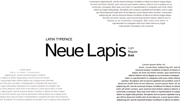 サンセリフ書体『Neue Lapis』 - Neue Ethica - BOOTH
