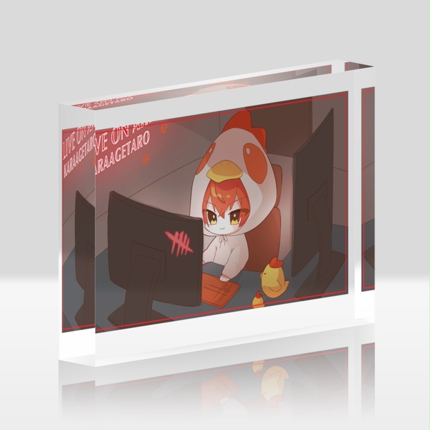 あげ太郎アクリルブロック - からあげ太郎のグッズ販売 - BOOTH