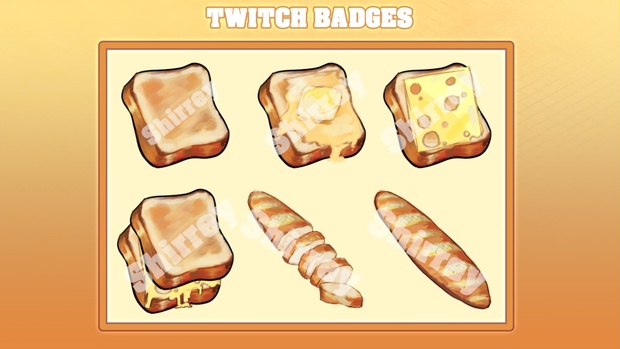 bread twitch badge - shirrey - BOOTH