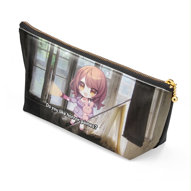ポーチA - 長さ21.5cm / 高さ10cm - ブラック - Akino👻公式Shop - BOOTH