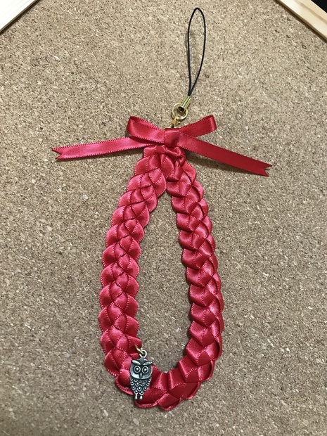 【101】推し色ストラップ レッド×レッド フクロウ - Shao - BOOTH