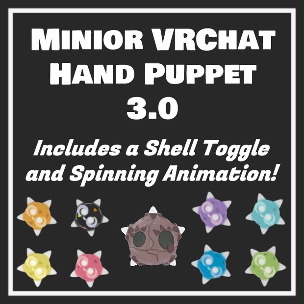 Minior Hand Puppet - VRChat 3.0 - StarAtly - BOOTH
