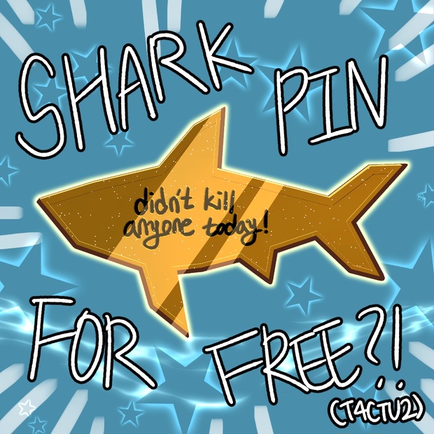 [VRChat] Shark_Pin - T4CTU2 - BOOTH