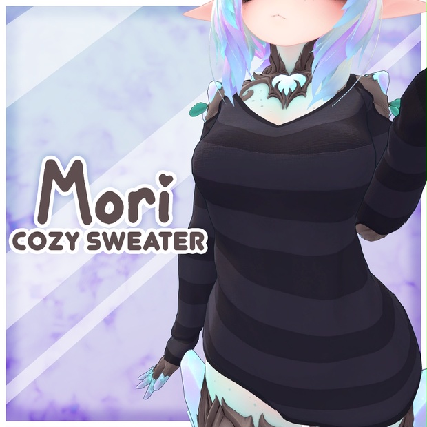 [VRChat] Cozy Sweater for MORI - kitsu - BOOTH