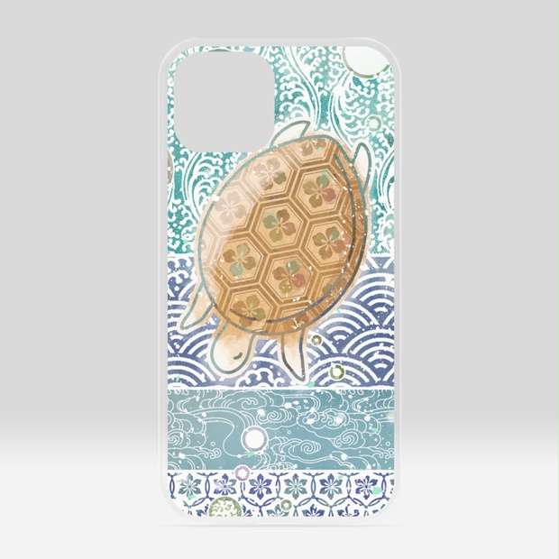 すやすやウミガメ iPhone13 ケース - studio dash - BOOTH