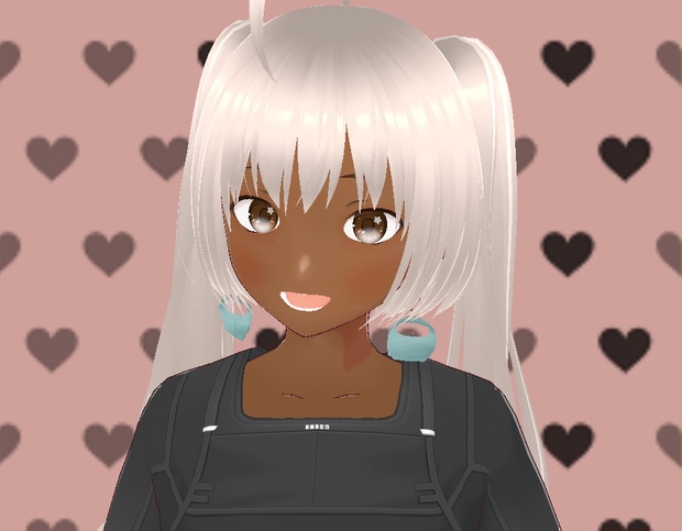 turquoise hoop ear rings for VRoid - Darmangy - BOOTH