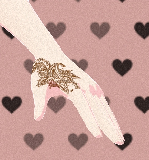 VRoid hand tattoo - Darmangy - BOOTH